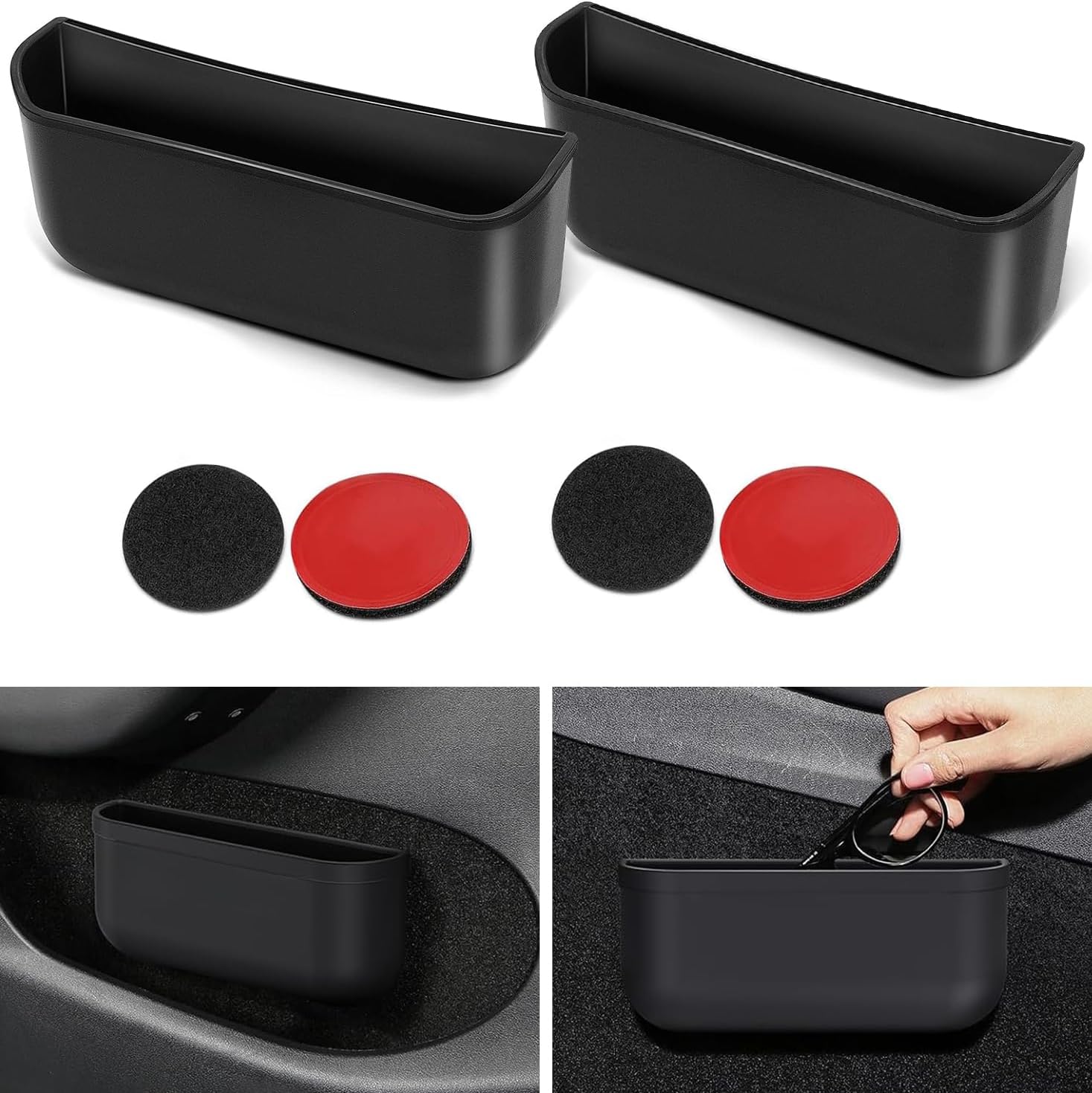 Amazon.com: WinDu 2PCS Model 3 Model Y Center Console Organizer ...