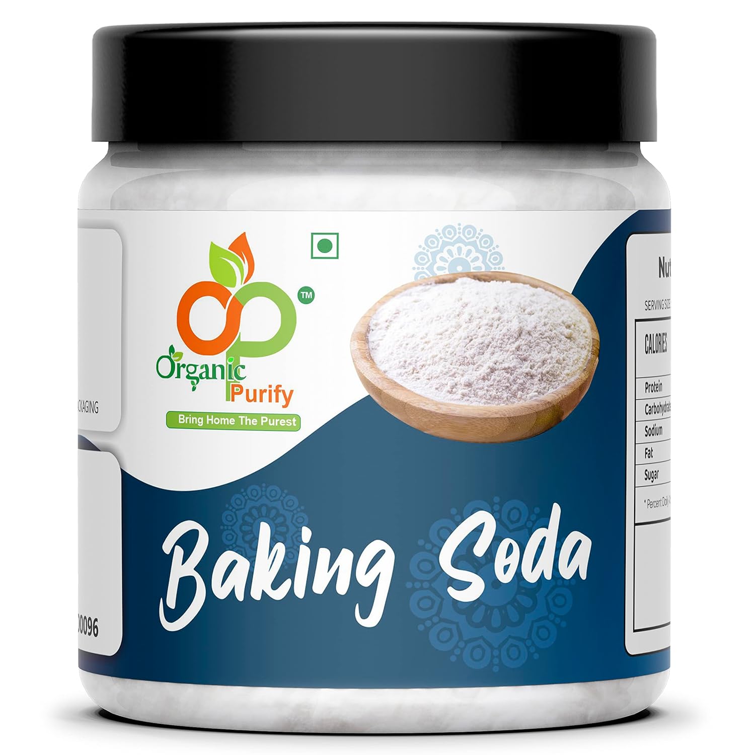 Organic Purify Baking Soda Jar, 400 g [Food Grade Sodium Bicarbonate ...
