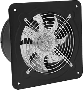 8'' Explosion Proof Exhaust Fan, 80W 500CFM Industrial Axial Flow Fan ...