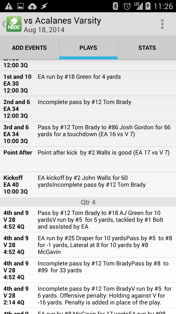 DS Football Statware - App on Amazon Appstore