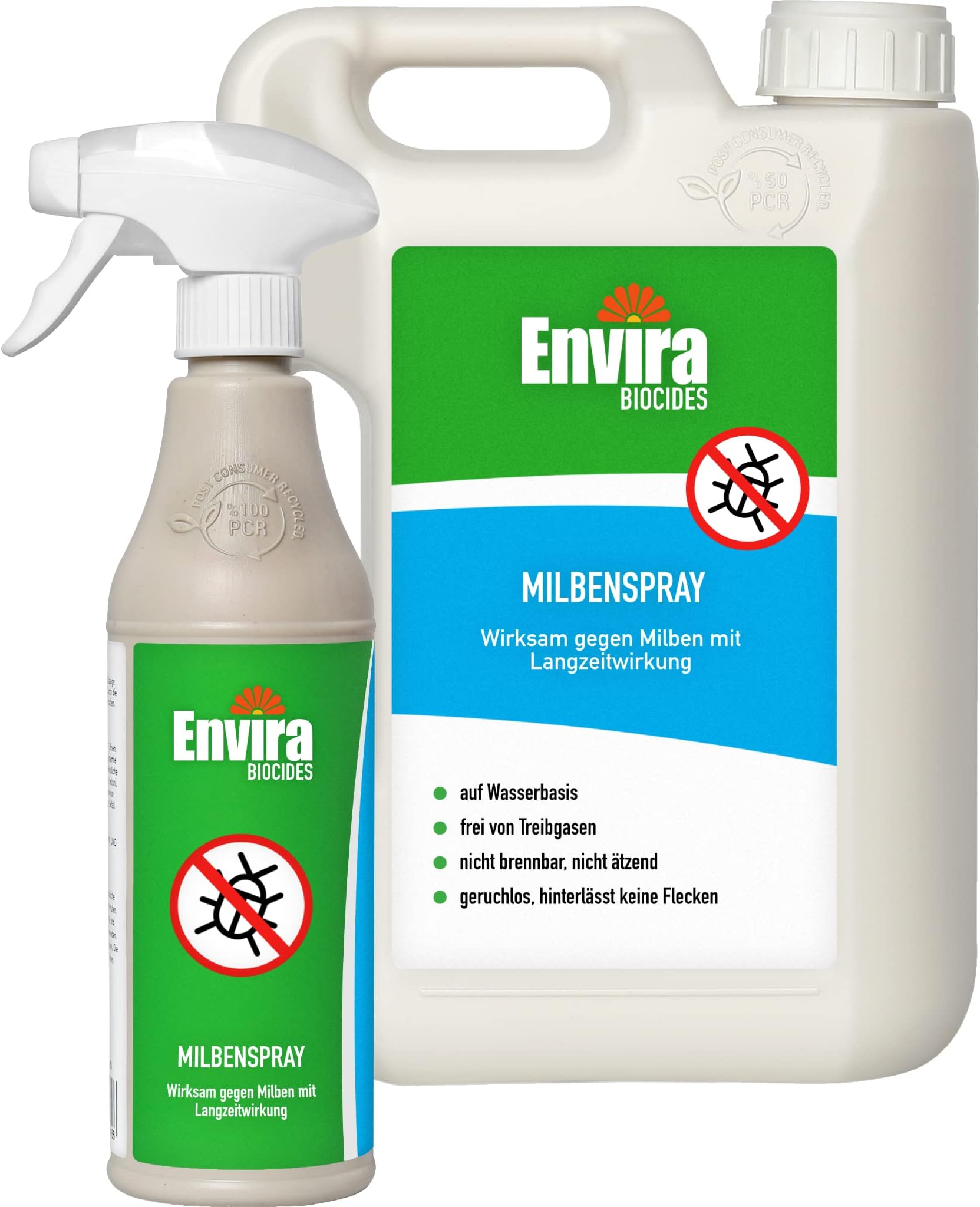 Envira Anti Milben-Spray 500 ml + 2 Liter - Mittel gegen Milben ...