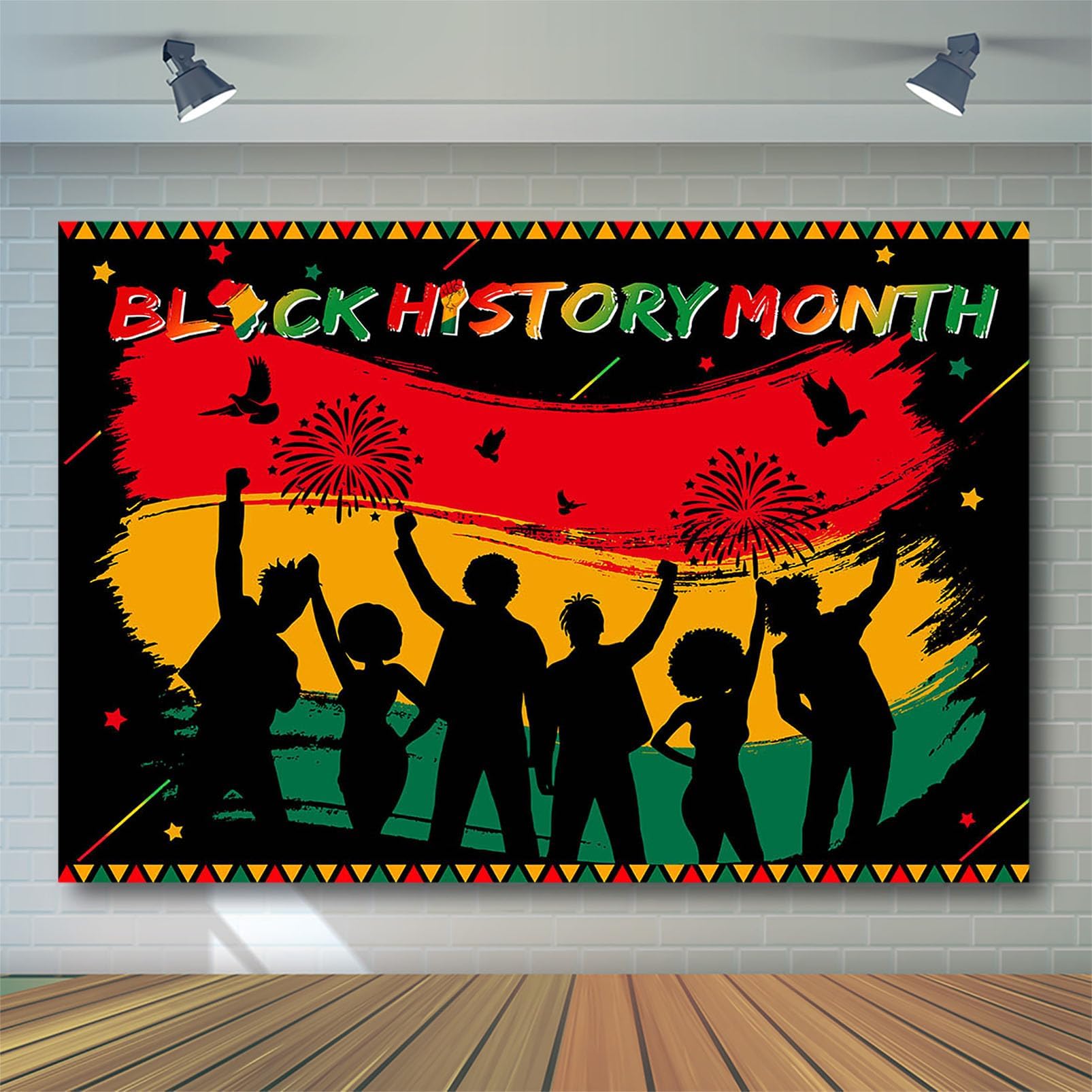 Amazon.com: Avezano Black History Month Backdrop Pan African American ...