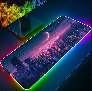 Mouse Pads LED Mouse Pad XXL Light Gaming Mouse Pads Computer Keyboard ...