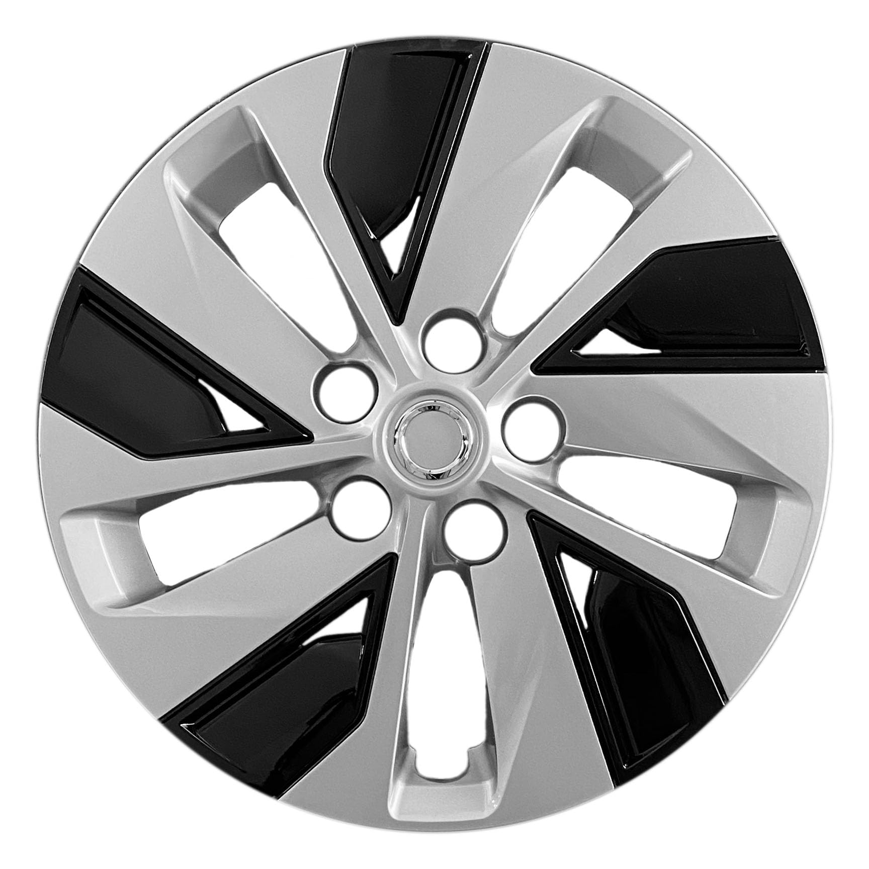 Snapklik.com : Hubcapscom - Premium Quality 16 Inch Silver & Black ...