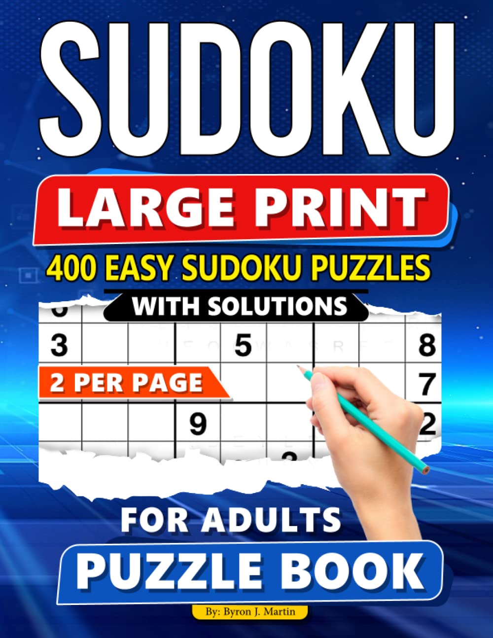 400 Easy Sudoku Puzzles Book for Adults | Large Print Sudoku with ...