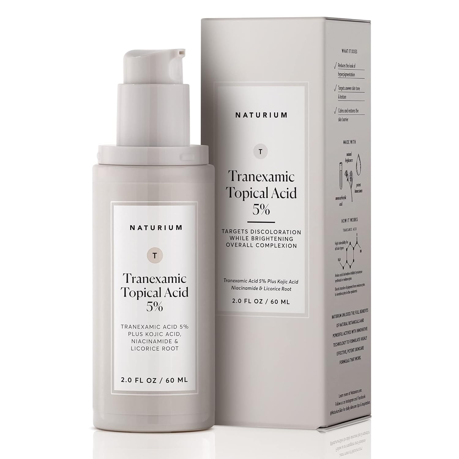 Amazon.com: Naturium Tranexamic Topical Acid 5%, Face & Skin Care ...