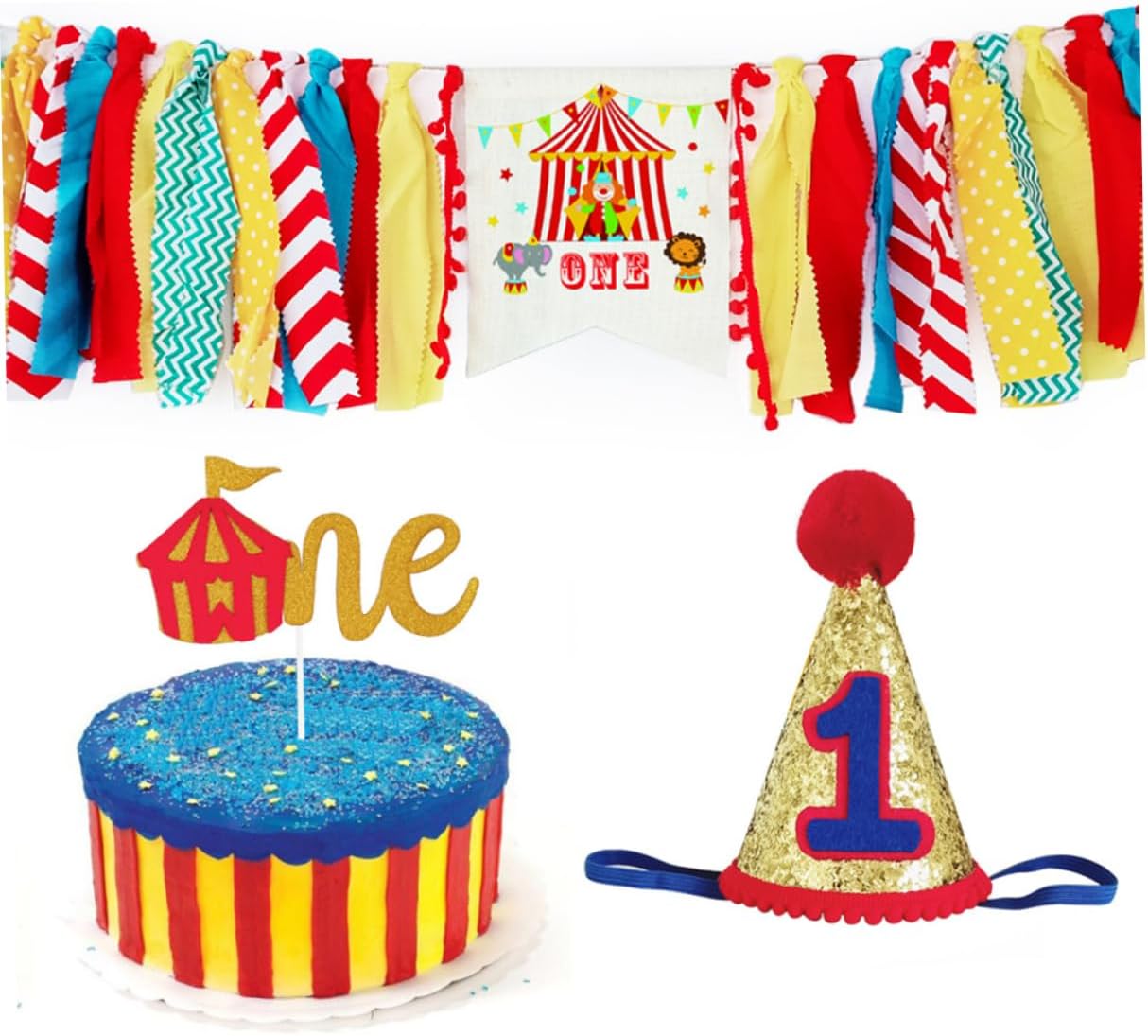 Amazon.com: Toyvian 1 Set 3pcs Shower Banner Birthday Decor Number ...