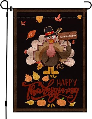 Amazon.com : Thanksgiving Garden Flag,Happy Thanksgiving Flags 12 x 18 ...