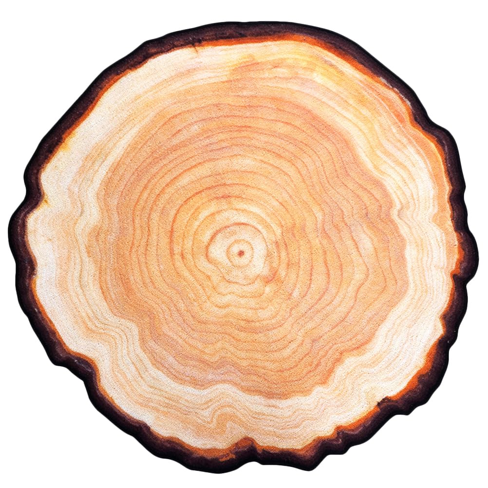 Amazon.com: Veemoon Tree Ring Rug Creative Tree Carpet Rustic Wood ...