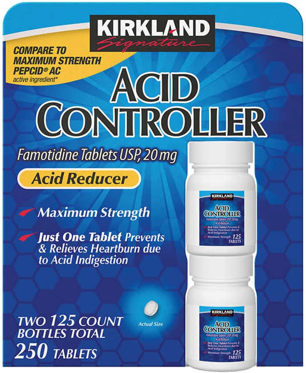 Amazon.com: Kirkland Signature Acid Controller (250 Tablets) : Health ...