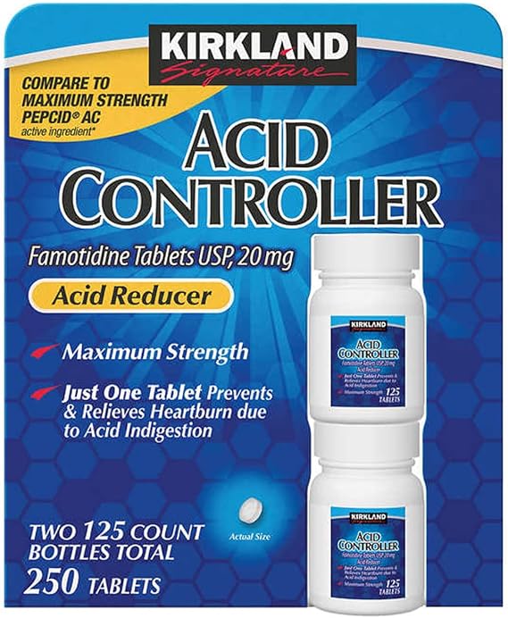 Amazon.com: Kirkland Signature Acid Controller (250 Tablets) : Health ...