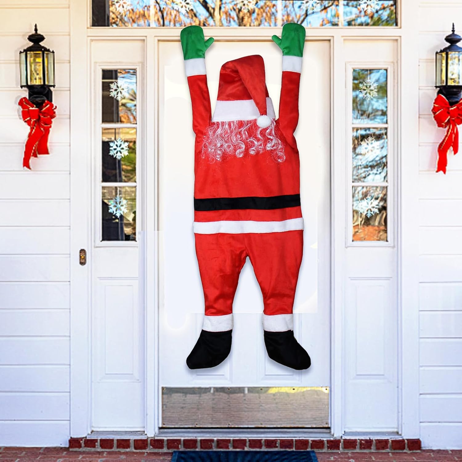 Amazon.com: 5.6 Ft Christmas Hanging Santa Claus Decoration Life Size ...