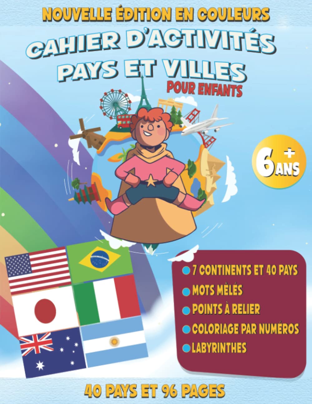 Cahier Dactivites Pays Et Villes Pour Enfants 6 Ans Et | Desertcart Japan