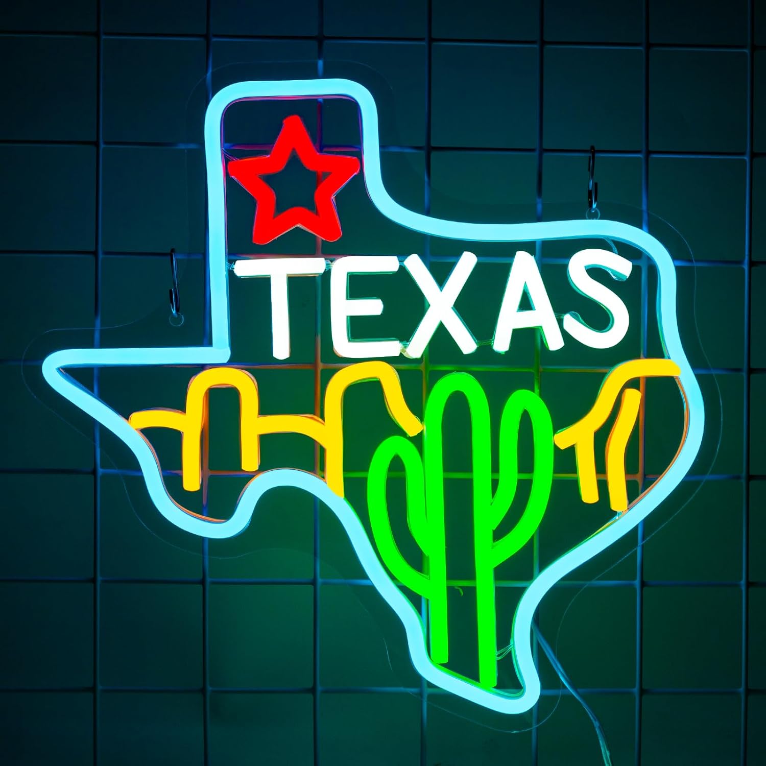 Amazon.com : AUGELRE Texas Neon Sign, Neon Signs for Wall Decor ...