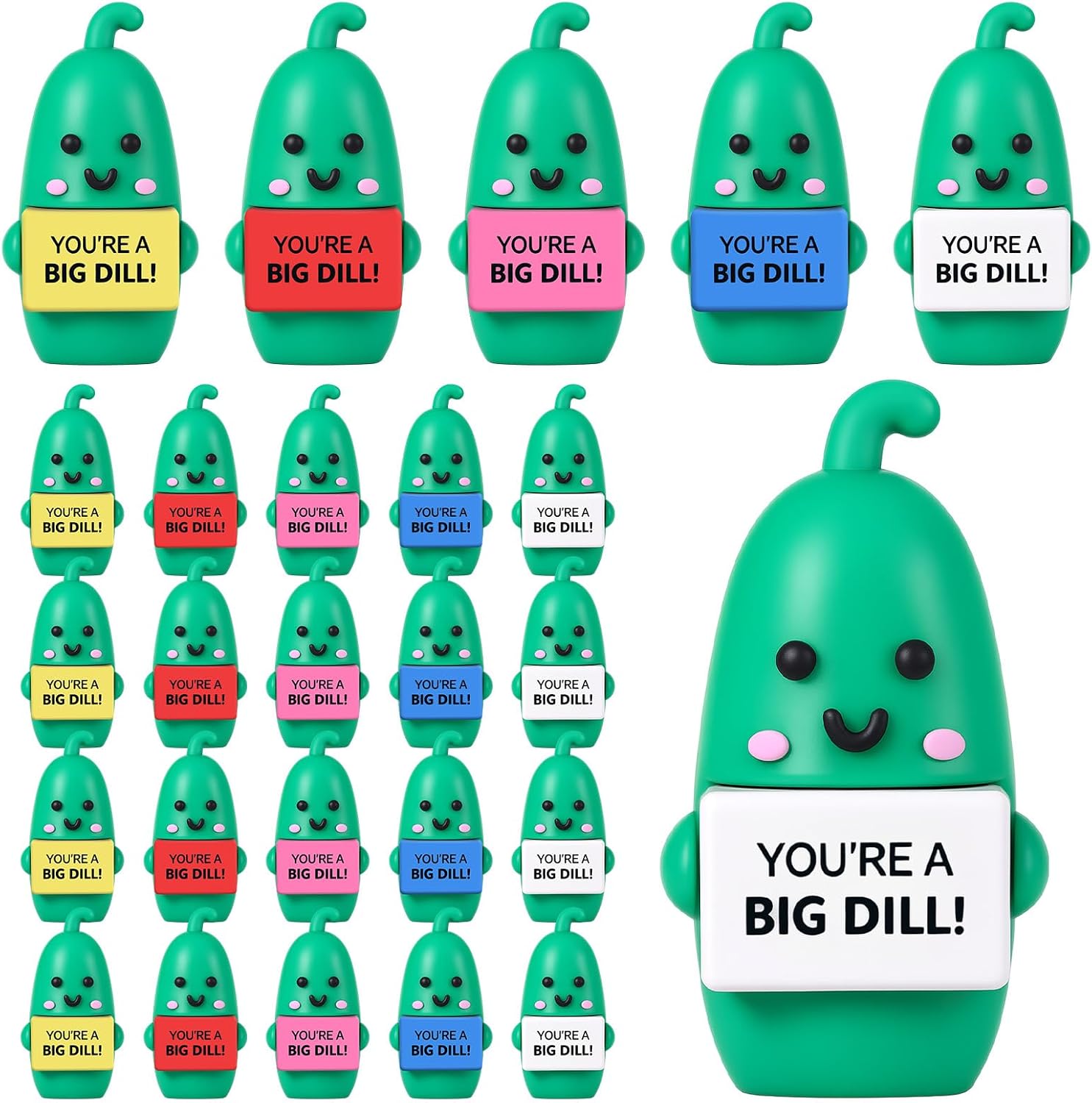 Amazon.com: Gejoy 25 Pcs Mini Rubber Pickle Toys Positive Gifts Mini ...