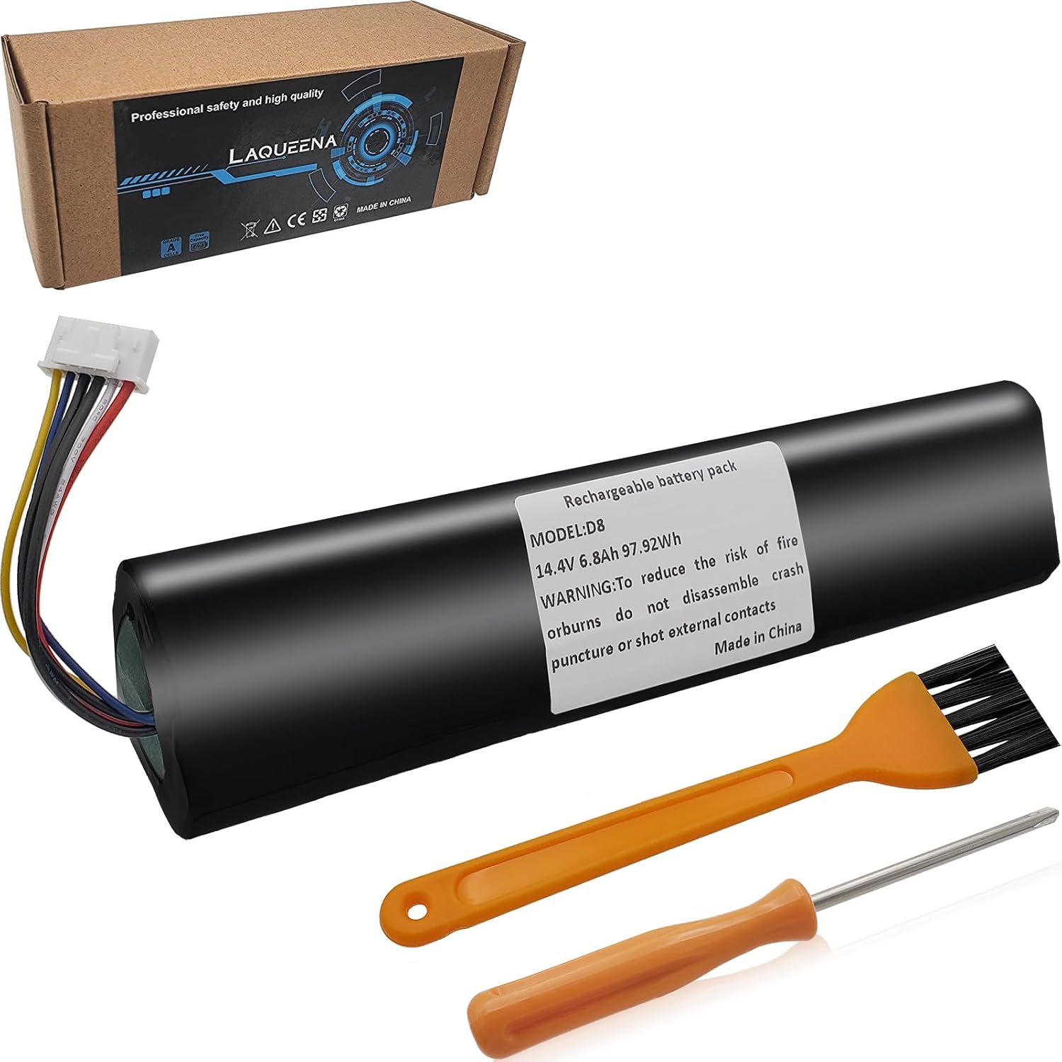 Amazon.com: LAQUEENA D8 Battery Compatible with Neato D8 D9 D10 Robotic ...