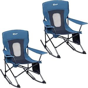 Amazon.com : Portal Outdoor Rocking Chair Camping Folding Portable ...