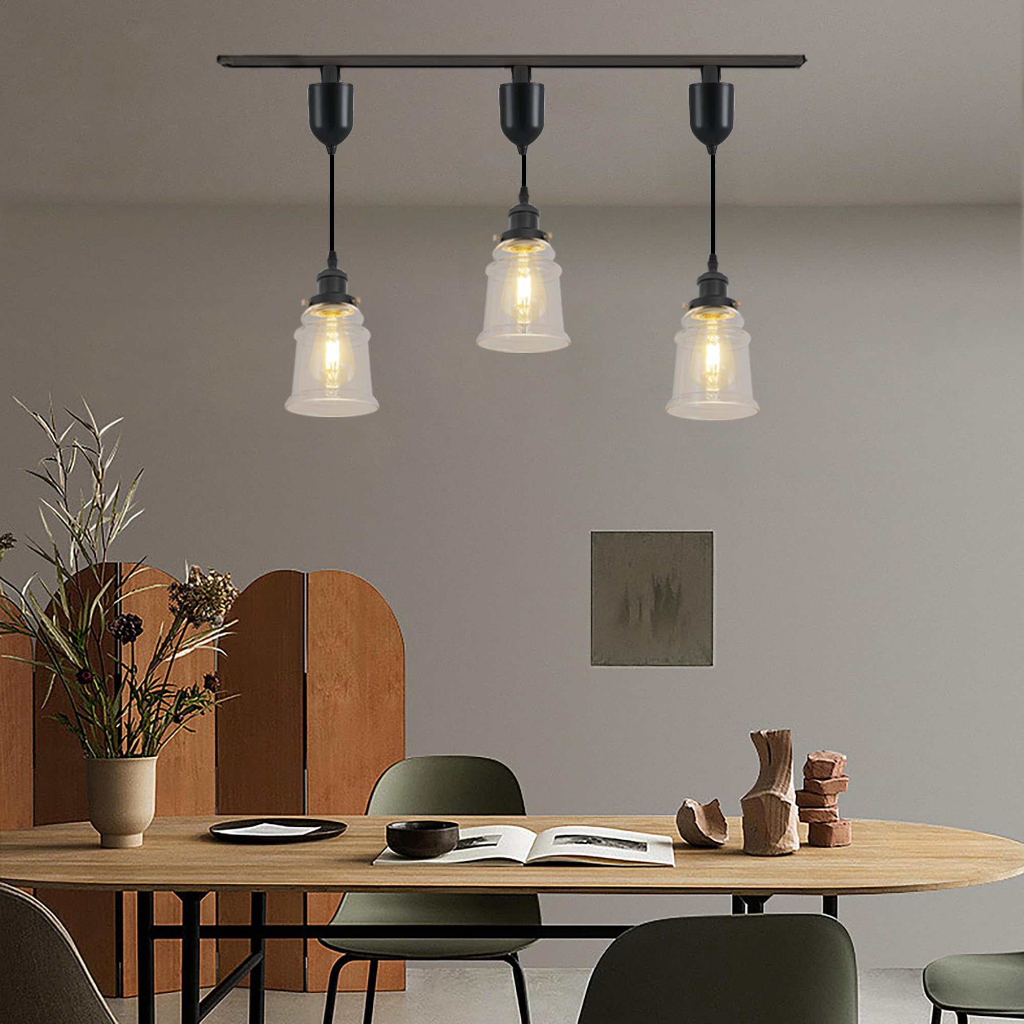J Track Pendant Lighting Landing Light Iron Circular Pendant Light