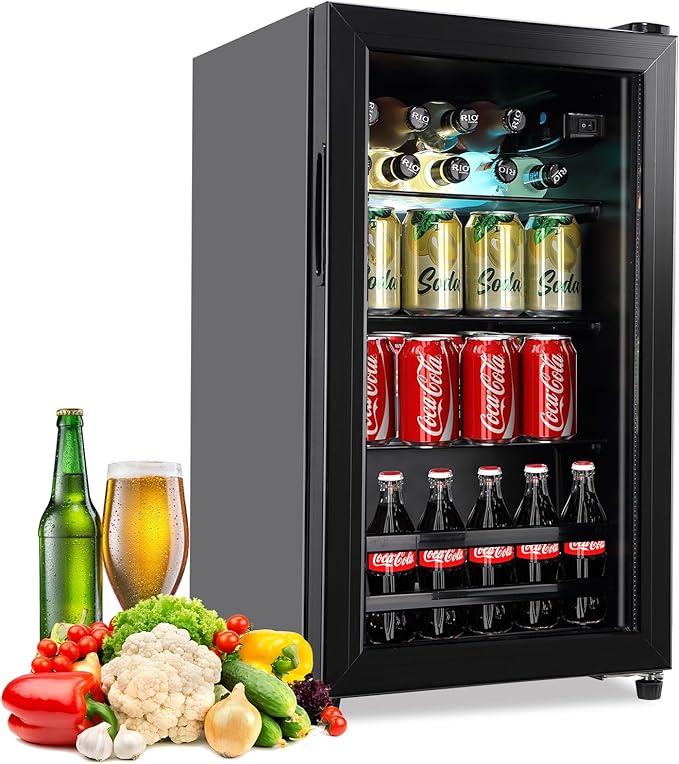 Amazon.com: EUASOO FLB-60 Refrigerator Cooler-120 Can Freestanding ...