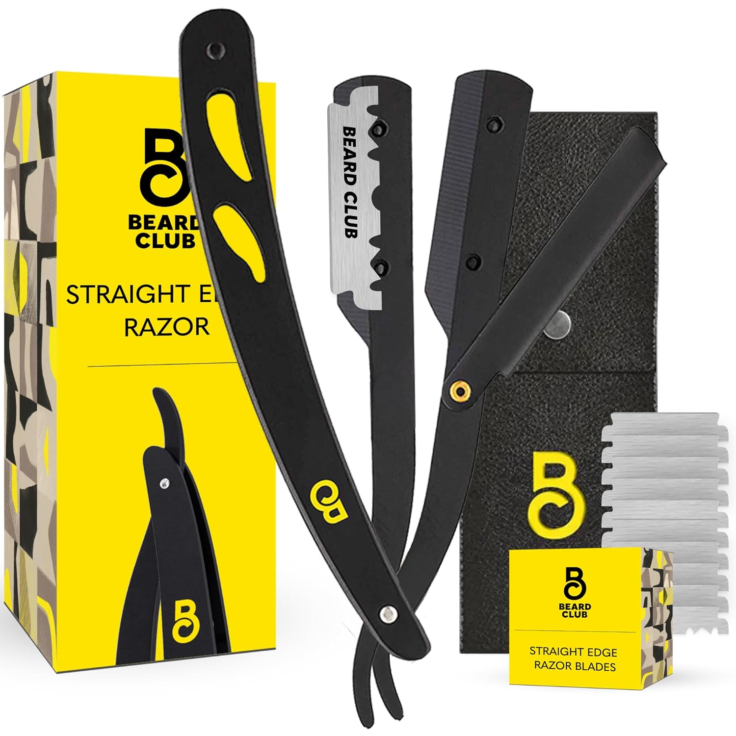 Amazon.com: The Beard Club Straight Razor for Men - Navajas Para ...