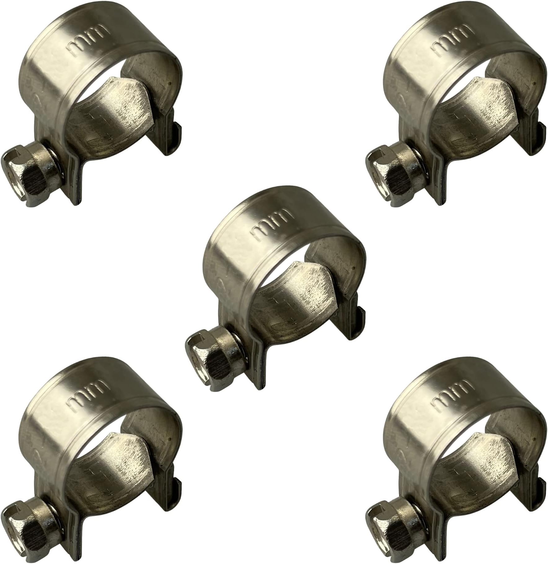 50 PCS 5 Size Hose Clips Spring Hose Clamps Mini Fuel Line Pipe Clips ...