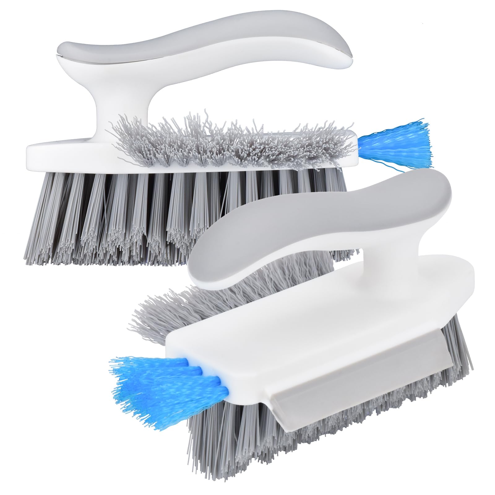 Snapklik.com : 2 Pieces Grout Cleaner Brush 4 In 1 Scrub Brushes