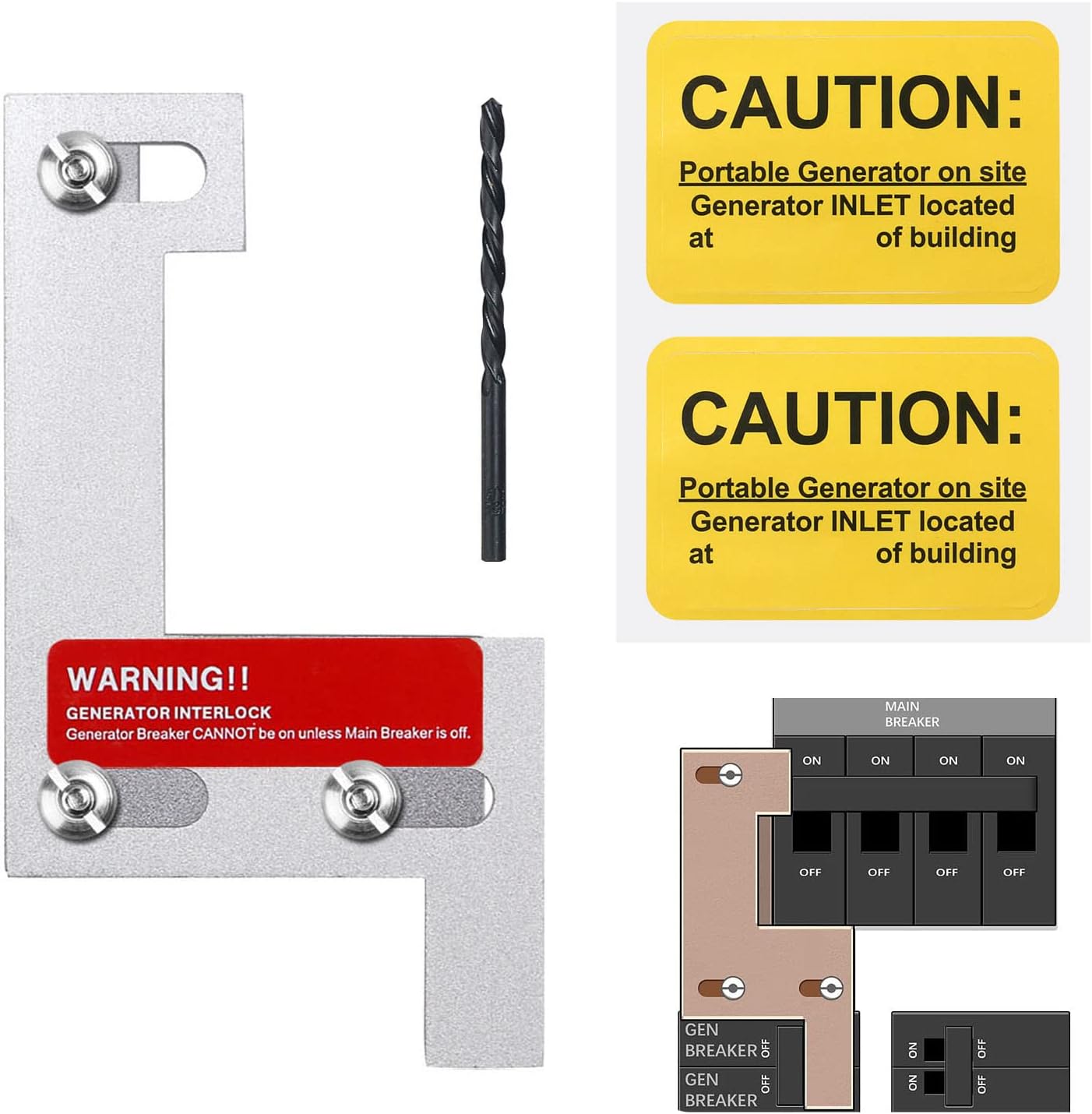 Generator Interlock Kit, Main Breaker Interlock Kit for Murray or ...