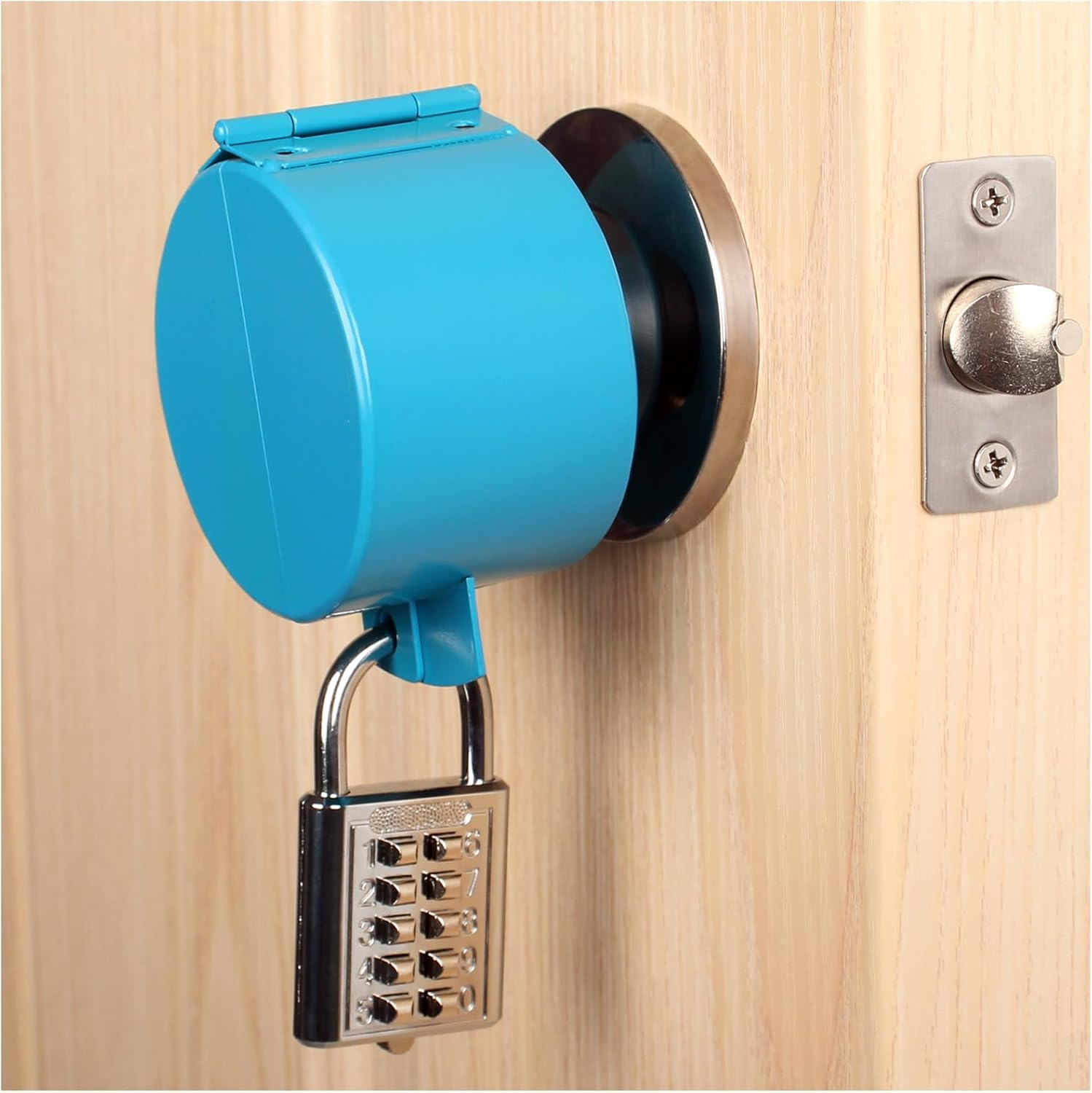 Posnaland Door Handle Lock, Door Knob Lockout Device, Door Knob Cover ...