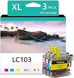 Amazon.com: LC103 Ink Cartridges Replacement for Brother LC103 Ink ...