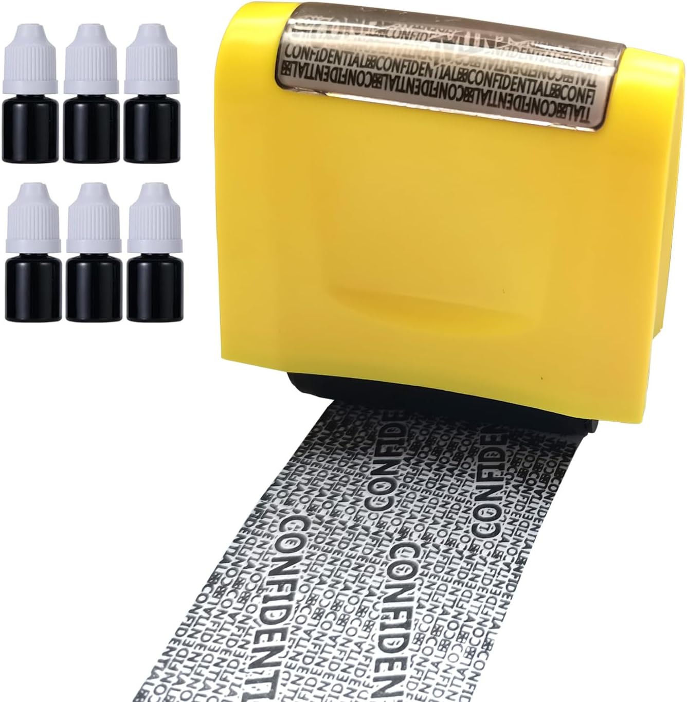 Amazon.com: Wide Identity Theft Protection Roller Stamp Set - Identity ...