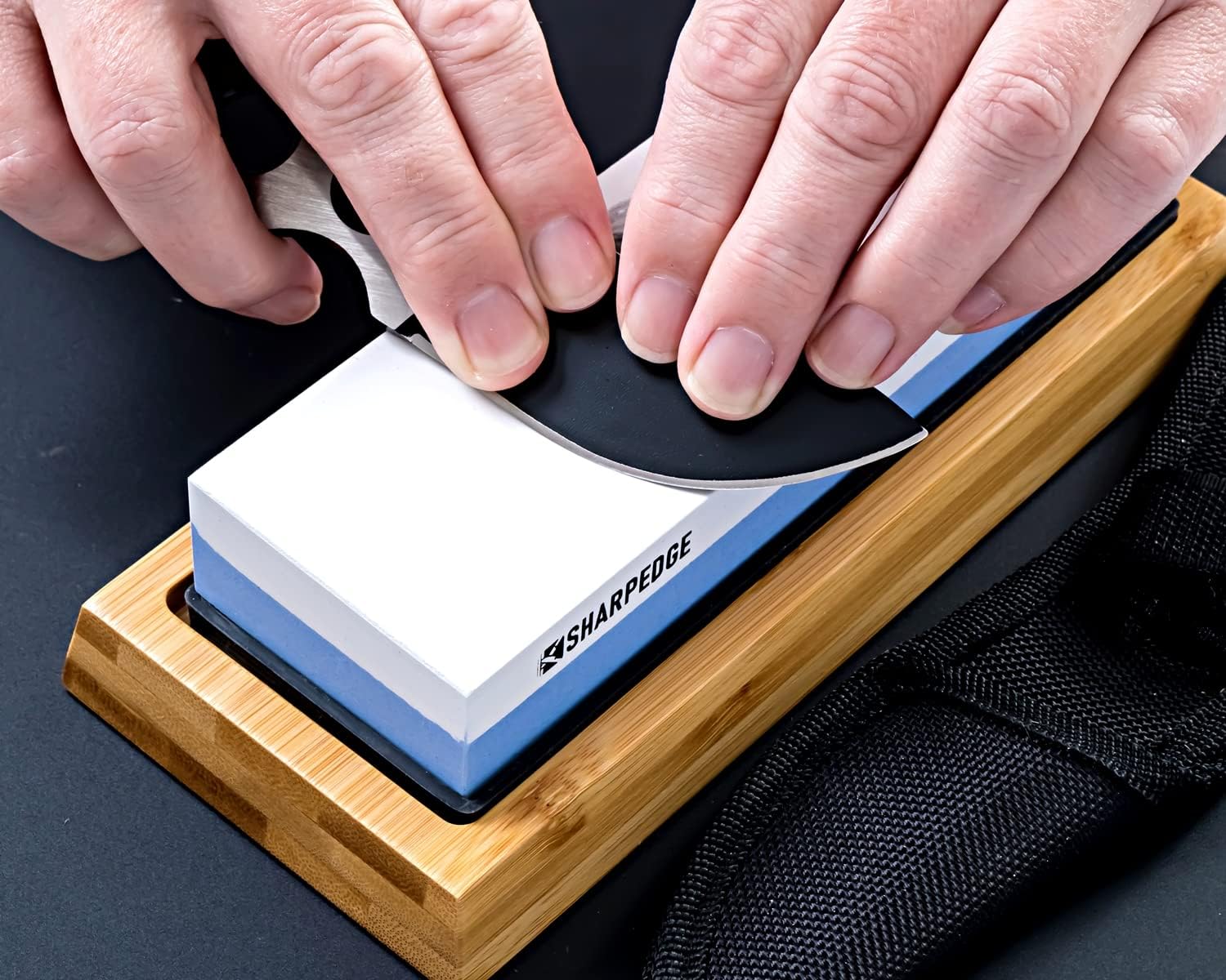 SharpEdge Premium Whetstone Knife Sharpening Stone Two Side Grit 1000/6000 Waterstone Knife ...