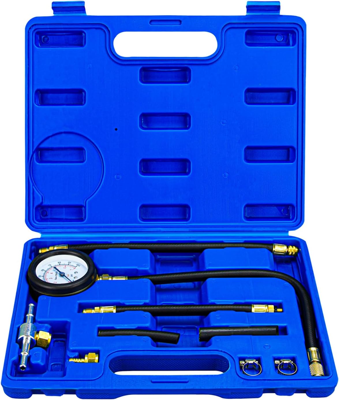 Amazon.com: Handor Fuel Pressure Gauge Fuel Pressure Test Kit, Car ...