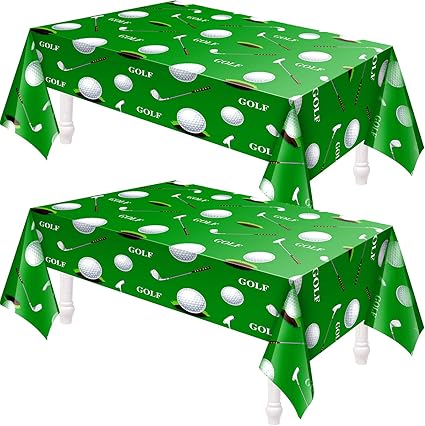 Amazon.com: Patelai Golf Tablecloth Golf Party Decorations Sport Themed ...