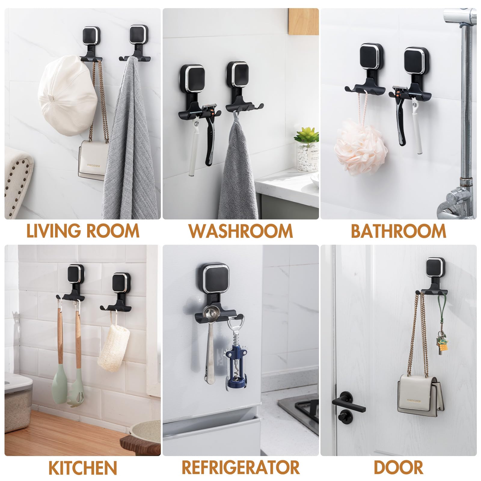 Snapklik.com : Suction Razor Holder For Shower 2 Pack, Vacuum Suction ...