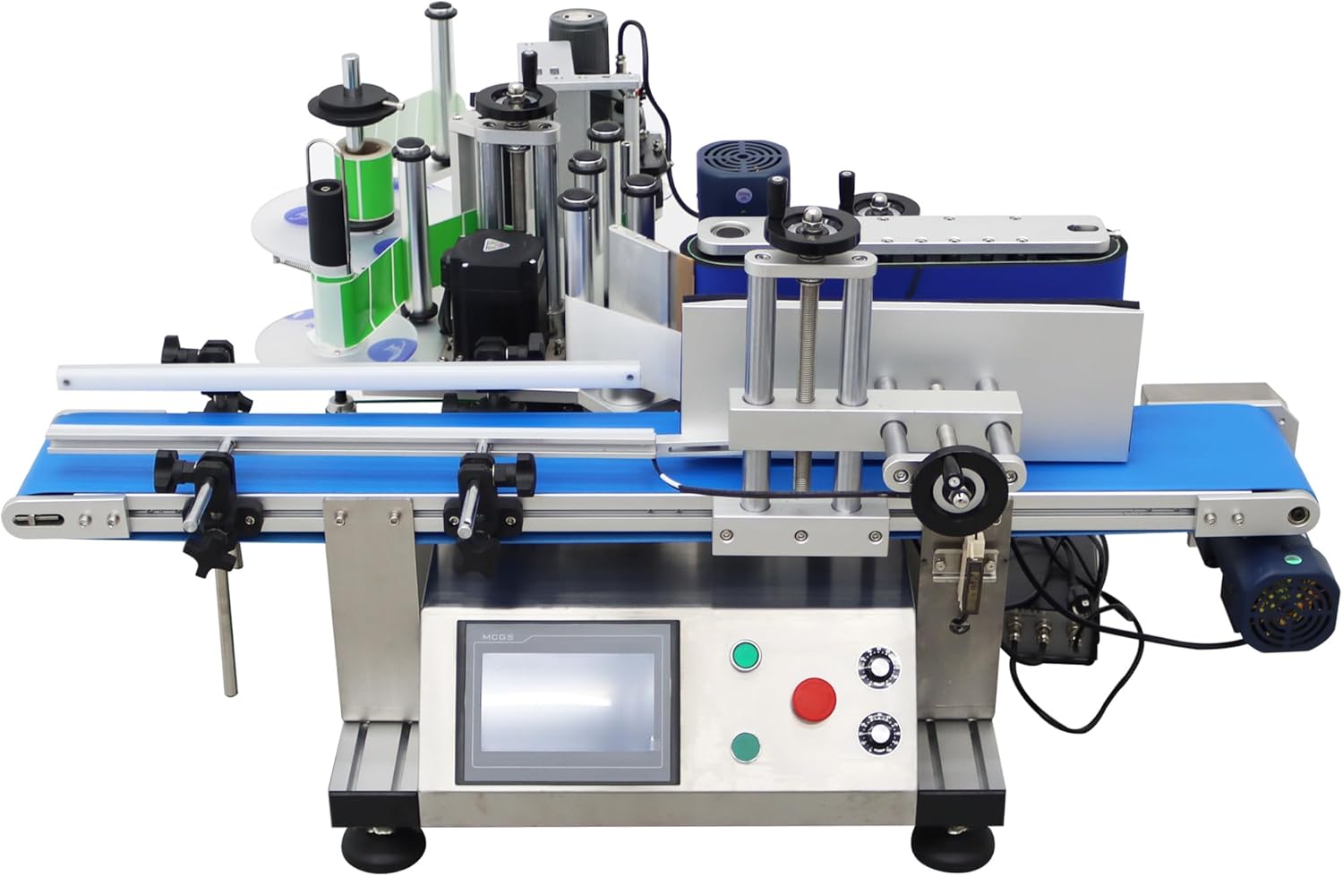 Amazon.com : HQHAOTWU Automatic Round Bottle Labeling Machine with High ...