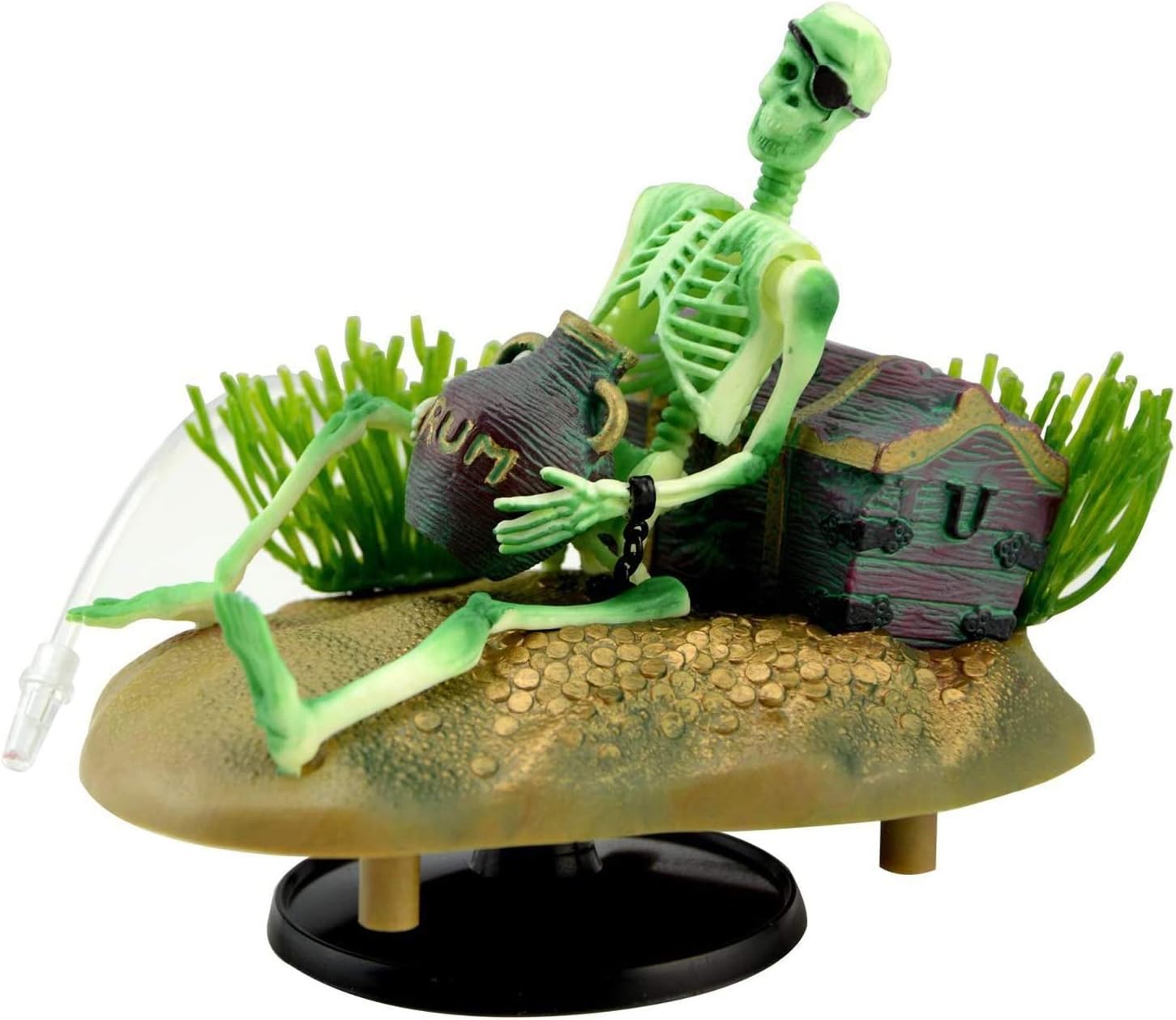 Amazon.com : Saim Aquarium Drunken Pirate Skeletons Bubbler Decorations ...