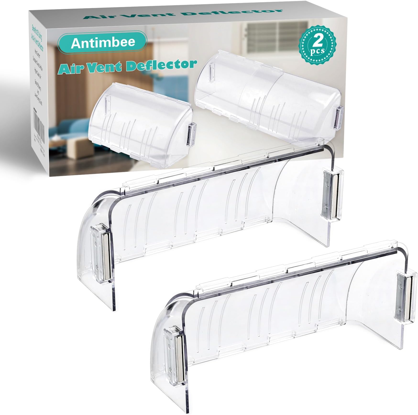 Adjustable Air Vent Deflector for AC,Ceiling, Wall, Floor, 9” to 14 ...