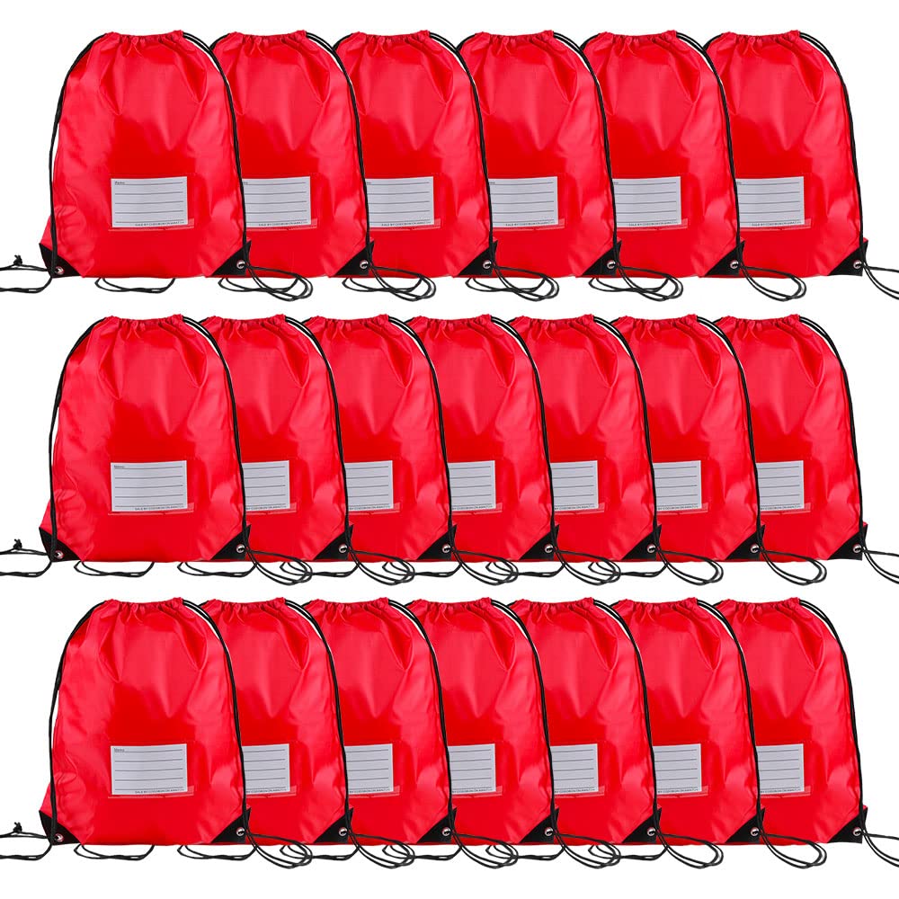 Amazon.com | 20 Pcs Drawstring Bags,Bulk Draw String Backpack, DIY Gym ...