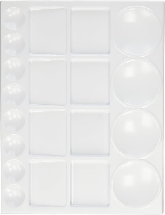 Amazon.com: Jack Richeson Acrylic/Watercolor Palette, 9-3/4 x 13 Inches ...