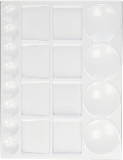 Amazon.com: Jack Richeson Acrylic/Watercolor Palette, 9-3/4 x 13 Inches ...