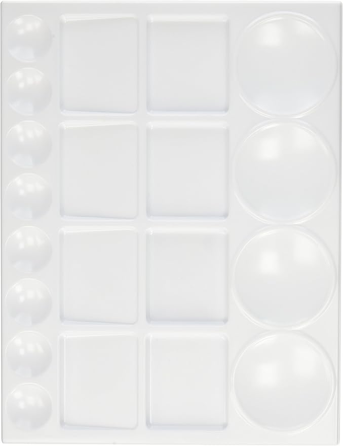 Amazon.com: Jack Richeson Acrylic/Watercolor Palette, 9-3/4 x 13 Inches ...