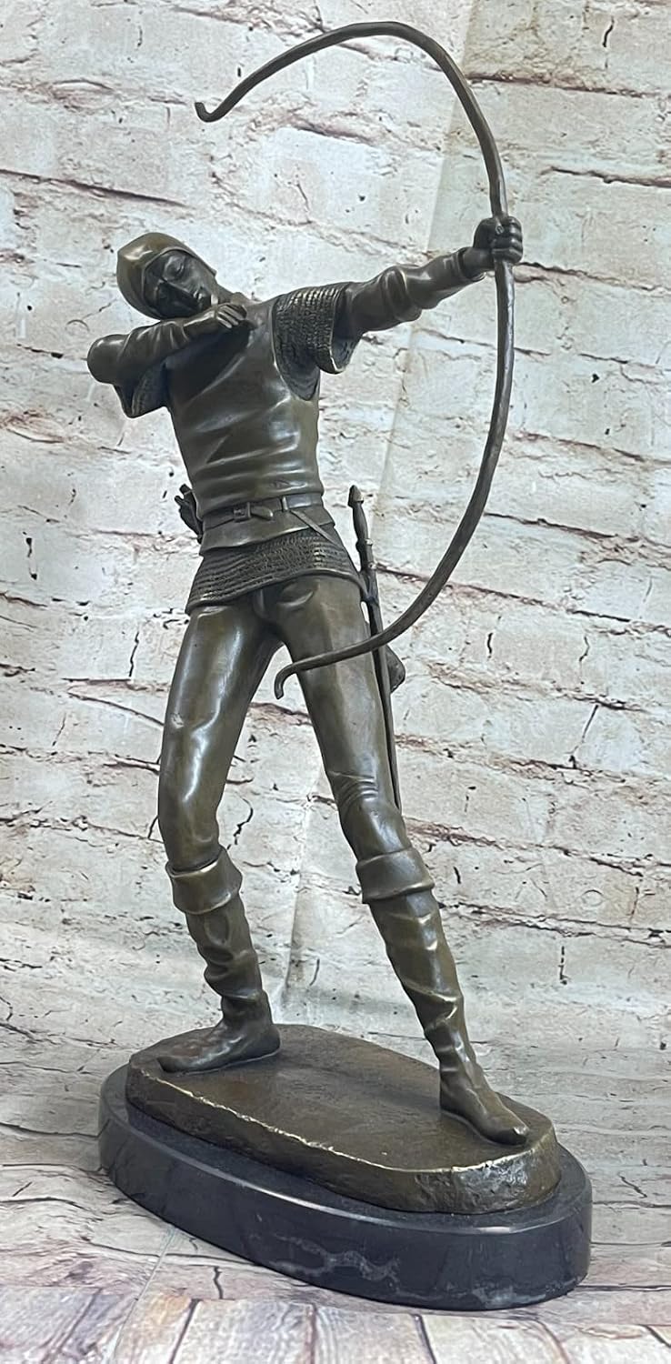 Amazon.com: EUROPEAN BRONZE Large Pure Bronze Marble Art Greek Warrior ...