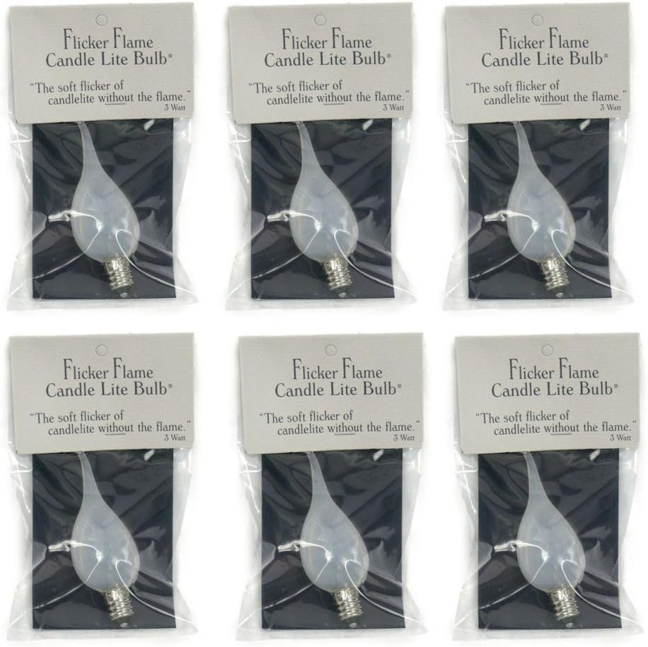 6 Pack 6 Watt Medium Candle-lite Light Bulbs - Amazon.com
