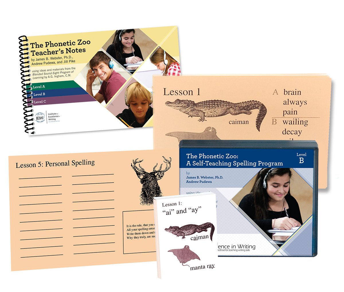 Phonetic Zoo Spelling Starter Set B: Andrew Pudewa: 9781623410216 ...