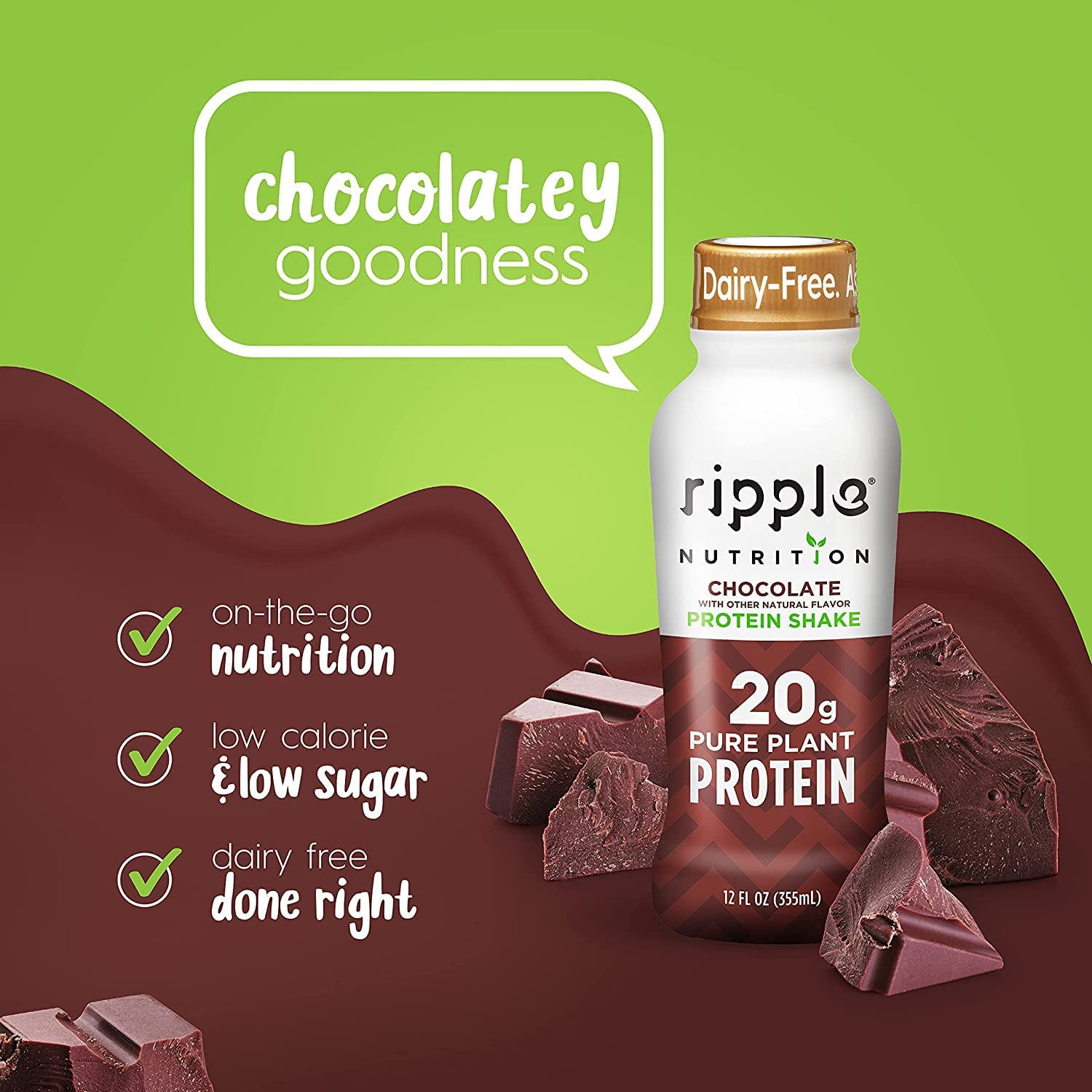 Snapklik.com : Ripple Vegan Protein Shake 20gNutritious Plant Based Pea ...