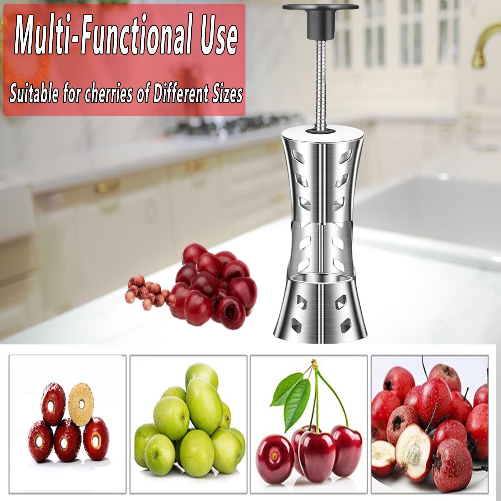 Snapklik.com : Cherry Pitter Tool - 304 Stainless Steel Pitting Tool ...