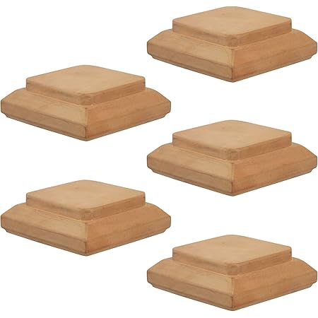 4x4 Traditional Flat Wood Post Caps (5-Pack) - One-Piece Miterless ...