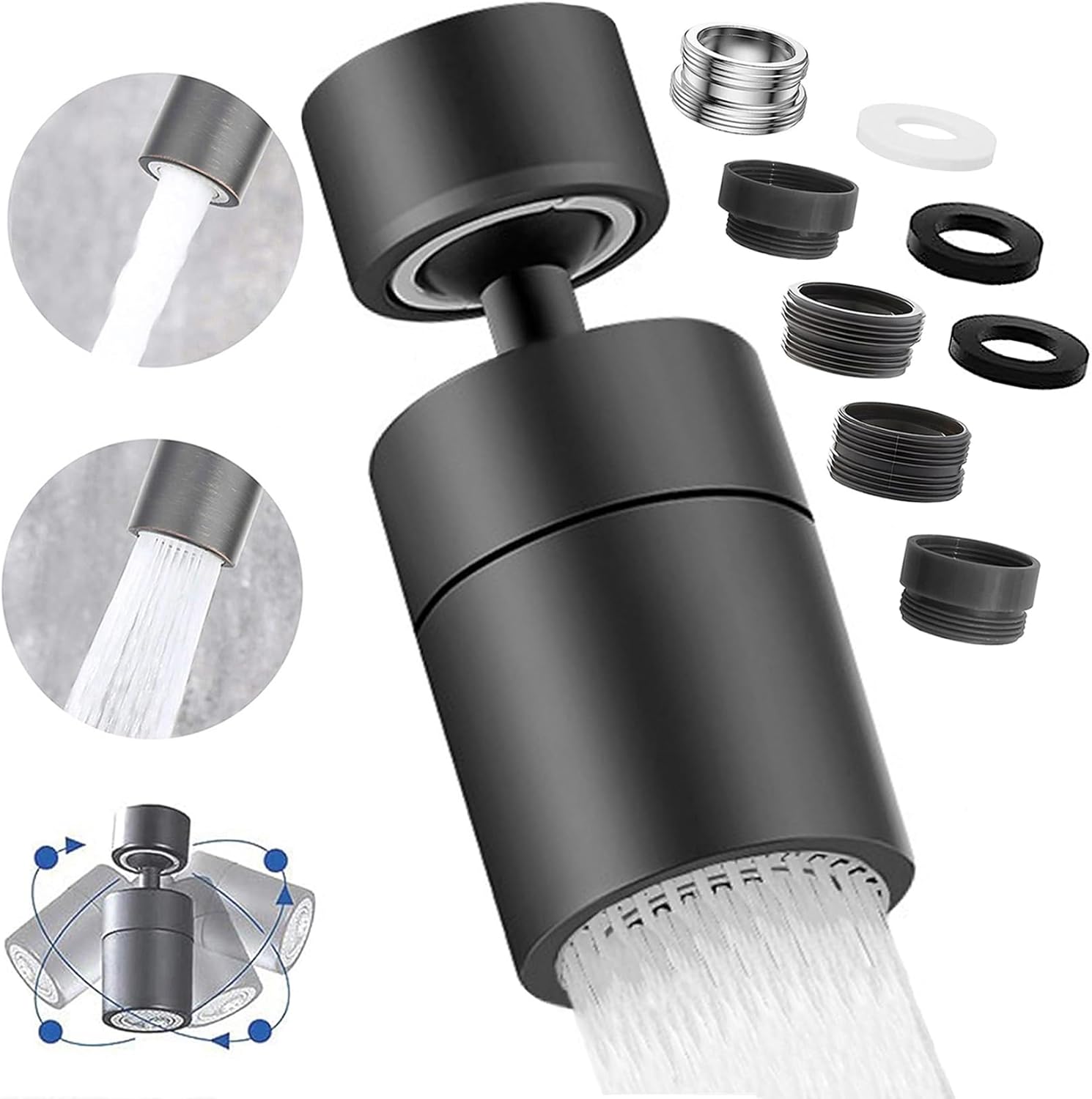 Kitchen Tap Spray Head, 360° Swivel Spout Kitchen Sink Tap, Tap Faucet ...