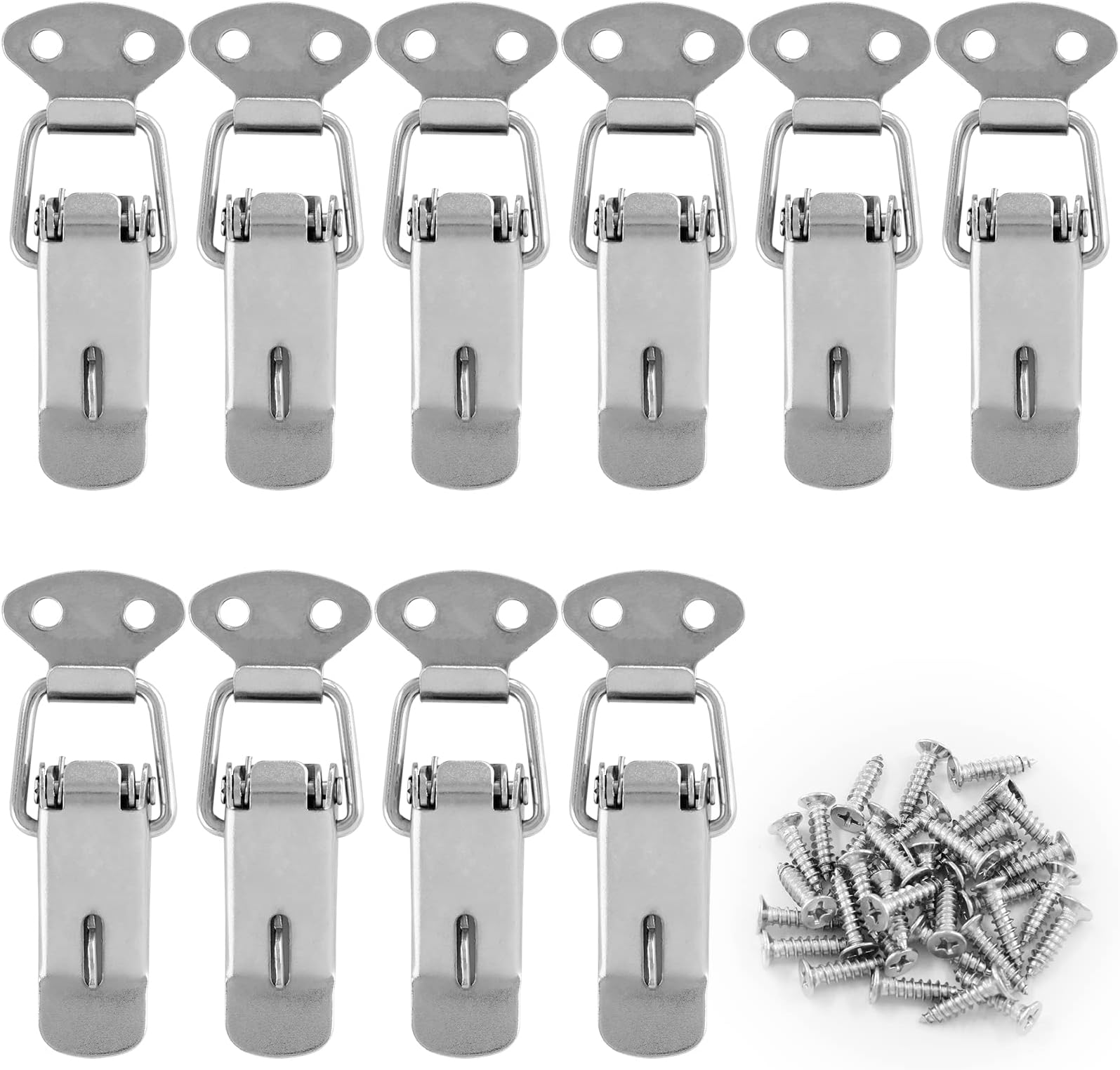 8 Pack Spring Loaded Toggle Latch Catch, Stainless Steel Spring Toggle ...