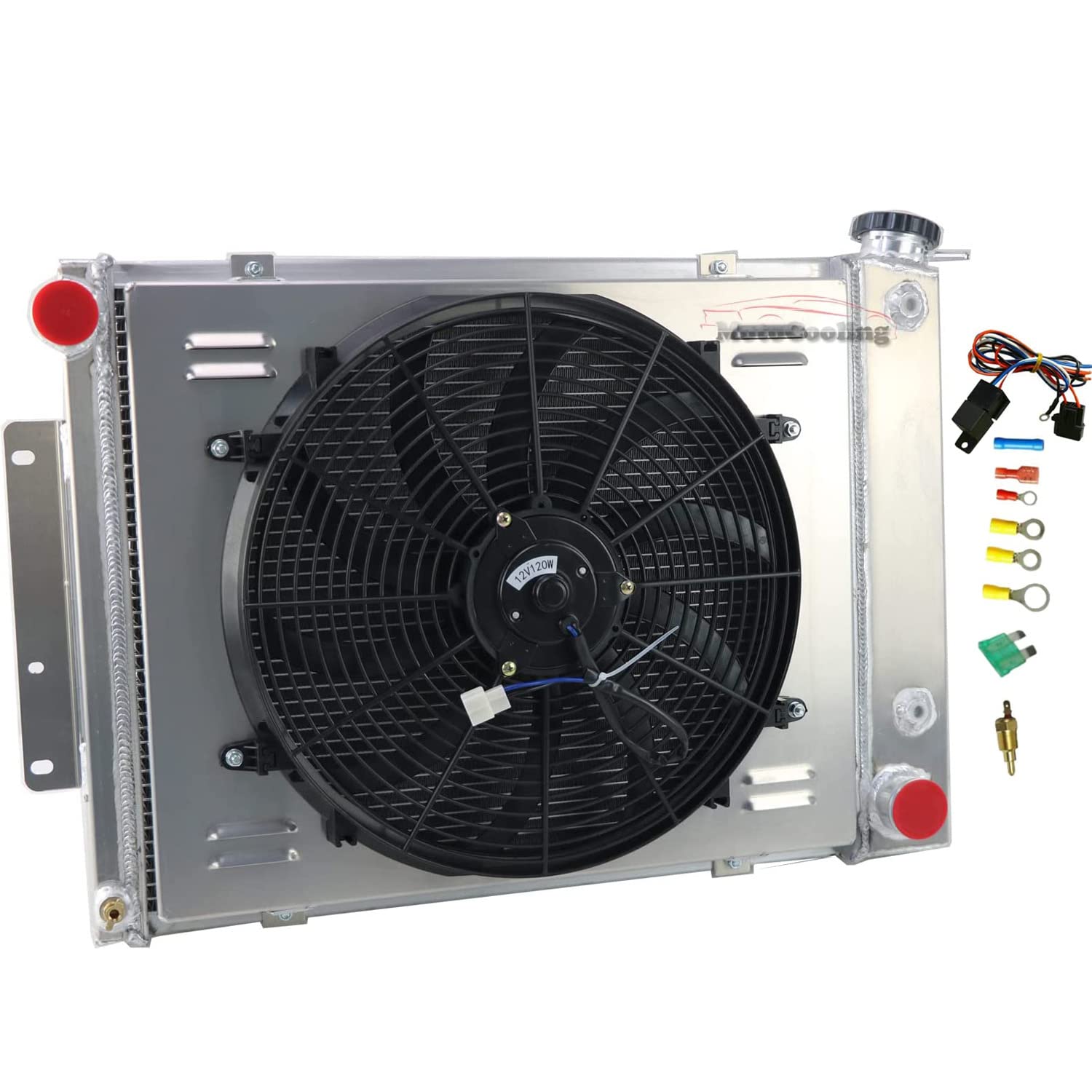 Amazon.com: 62MM 4 ROW ALUMINUM RADIATORS REPLACEMENT FOR 1967-1969 ...